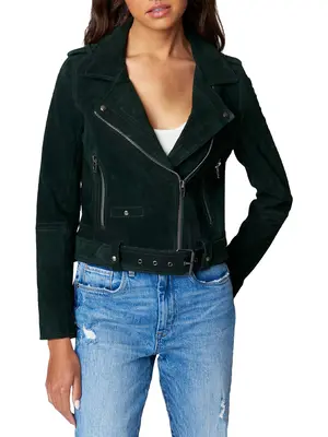 Blanknyc BLANKNYC Suede Moto Jacket Tree Hugger