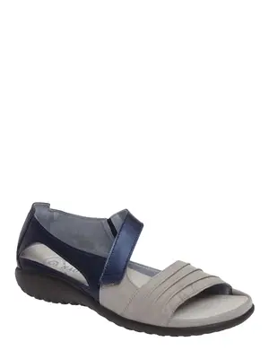 Naot Naot Papaki Sandal Grey/blue Nubuck Leather