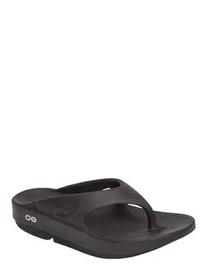 OOFOS Ooriginal Sporty Thong Sandal - Black
