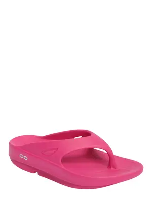 OOFOS Ooriginal Sporty Thong Sandal Fuchsia
