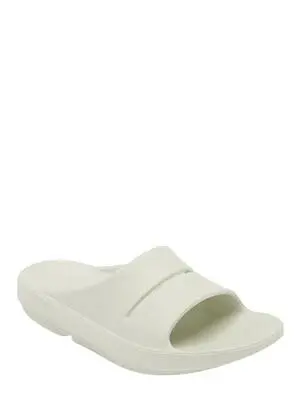 OOFOS Oofos Gender Inclusive OOAahh Slide Sandal Cosmic Grey