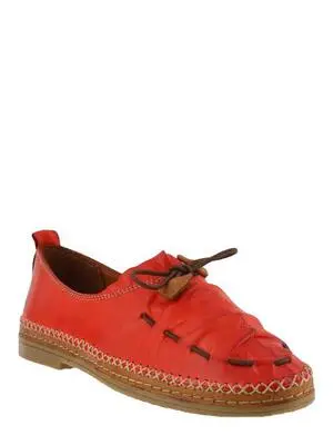 SPRING STEP SHOES Berna Flat - Red Leather