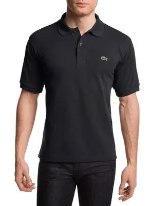 Lacoste Regular Fit Piqué Polo - Black