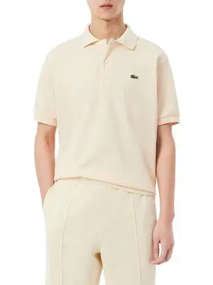 Lacoste Regular Fit Piqué Polo - Natural