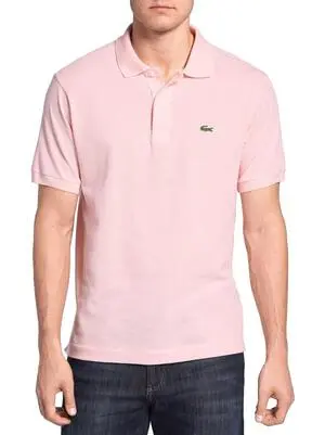 Lacoste Regular Fit Piqué Polo - Pink