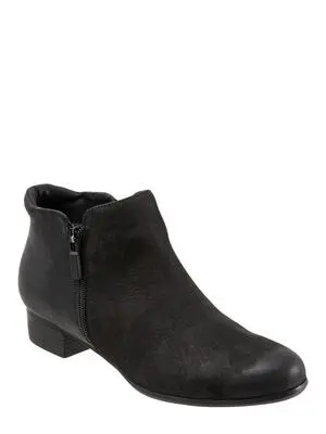 Trotters Major Bootie - Black Nubuck