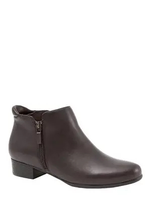 Trotters Major Bootie - Dark Brown Leather