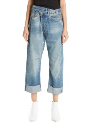R13 R13 Crossover Straight Leg Jeans