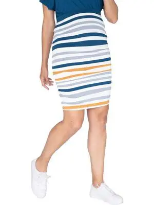 ANGEL MATERNITY Angel Maternity Ruched Skirt Navy