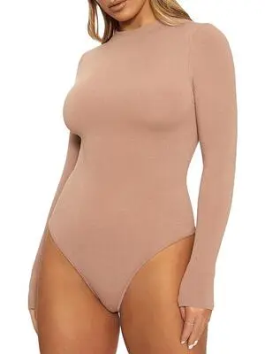 Naked Wardrobe Nw Mockneck Bodysuit Coco