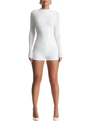 Naked Wardrobe Nw Mockneck Bodysuit - White