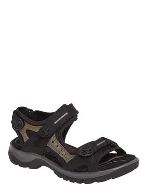 Ecco Yucatan Sandal - Black/mole
