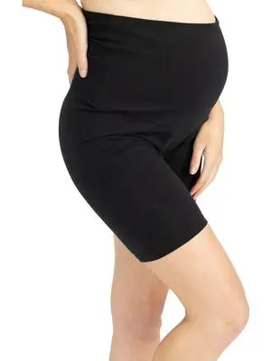 ANGEL MATERNITY 2-pack Maternity Bike Shorts - Black