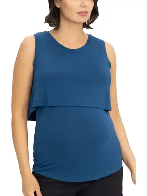 ANGEL MATERNITY Angel Maternity Nursing Tank Teal