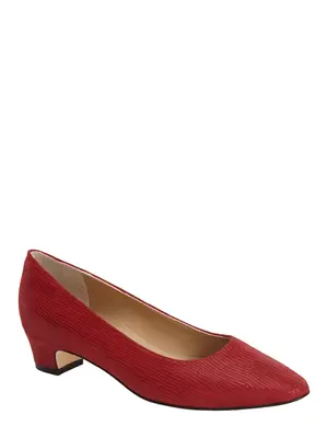 Vaneli VANELi Astyr Almond Toe Pump Red Mini Lizard Print