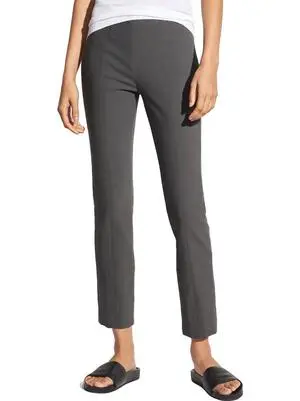 Vince Mid-rise Stitch Front Seam Leggings - Dark Grey
