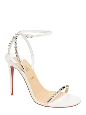 CHRISTIAN LOUBOUTIN Christian Louboutin So Me Studded Sandals Bianco