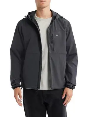 Rip Curl Elite Anti Series Water Repellent Hooded Jacket - Black