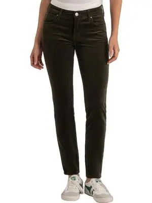 Kut From The Kloth Stretch Corduroy Skinny Pants - Olive Jm