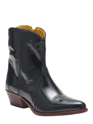 Free People Free People New Frontier Western Booties Black Leather