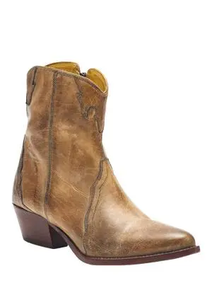 Free People Free People New Frontier Western Booties Brown Leather
