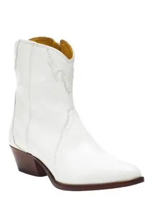 Free People Free People New Frontier Western Booties White Leather