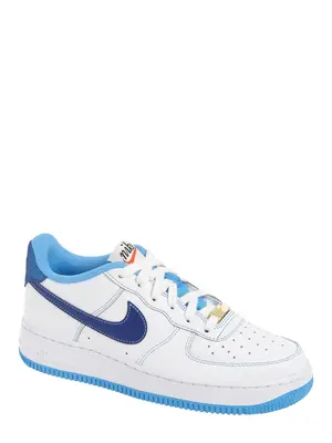 Nike Air Force 1 '07 Sneakers White/ Deep Royal Blue/ Blue