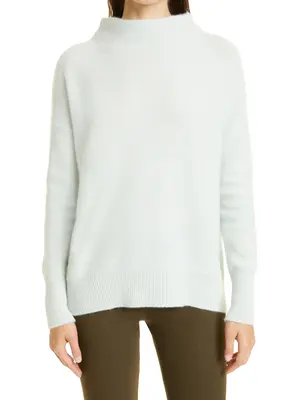 Vince Vince. Boiled Cashmere Funnel Neck Pullover 340aoe-aloe