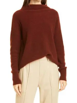 Vince Vince. Boiled Cashmere Funnel Neck Pullover 640dkj-dk Jasper