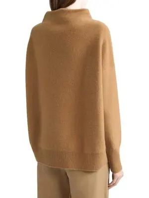 VINCE Vince. Boiled Cashmere Funnel Neck Pullover