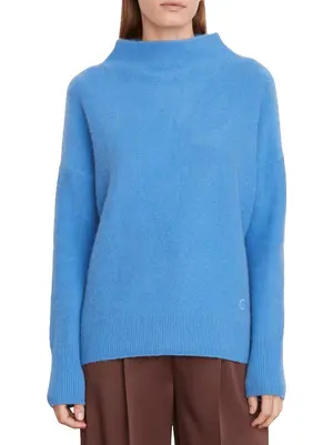 Vince Vince. Boiled Cashmere Funnel Neck Pullover Palisade