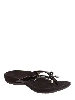 Vionic Bella Ii Flip Flop - Black Patent