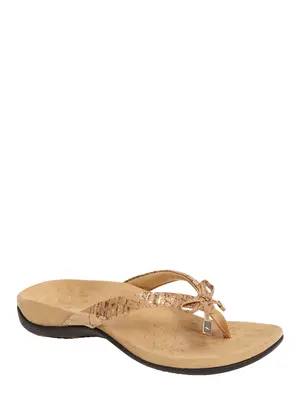 Vionic Vionic Bella II Flip Flop Gold Cork