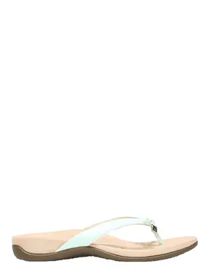 Vionic Vionic Bella II Flip Flop Seafoam Faux Patent Leather