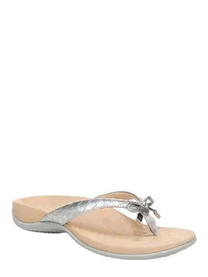 Vionic Vionic Bella II Flip Flop Silver