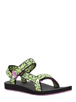 Teva Original Universal Sandal Beach Floral Wild Lime