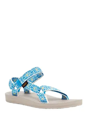 Teva Original Universal Sandal Flower Loom Birch Ibiza Blue
