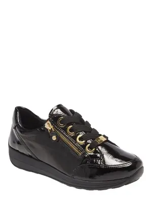 ARA Ara Ollie Lace-up Sneaker Black Nappa-lack