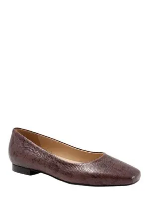 Trotters Trotters Honor Leather Flat Bone Leather