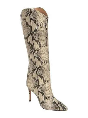 Schutz Schutz Maryana Pointed Toe Boots Natural Leather
