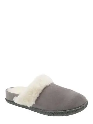 Sorel Nakiska Ii Faux Shearling Lined Slide Slipper - Quarry Grill