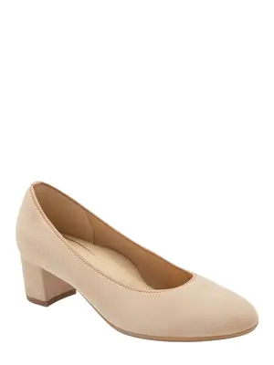ARA Ara Kendall Leather Pumps Camel Suede