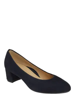 ARA Ara Kendall Leather Pumps Navy Suede