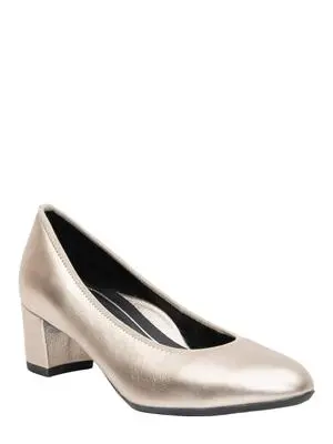 ARA Kendall Leather Pumps - Platinum