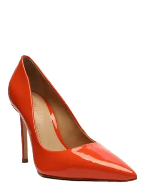 Schutz Schutz Pointed Toe Pump Bright Orange