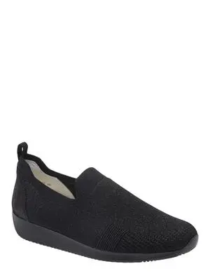 ARA Leena Sneaker - Black Wovenstretch Fabric