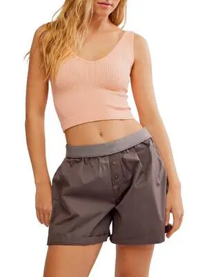 Free People Free People Rib Brami Crop Tank Electric Nectar