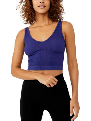 Free People Free People Rib Brami Crop Tank Iris
