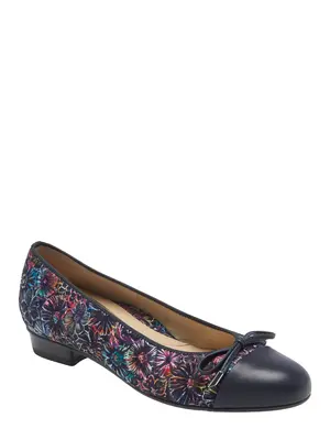 ARA Ara Belinda Ballerina Flat Blue Multi