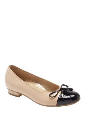 ARA Ara Belinda Ballerina Flat Nude Patent Leather